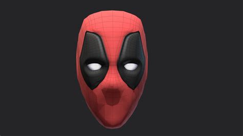 Deadpool Full Face Shell Copy 3d Model By Paulelderdesign E26660f