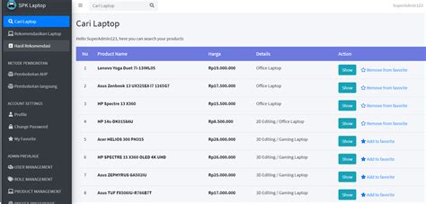 Github Muhammadmukharir Spk Pemilihan Laptop Metode Ahp Dan Profile Matching Pm Spk Pemilihan