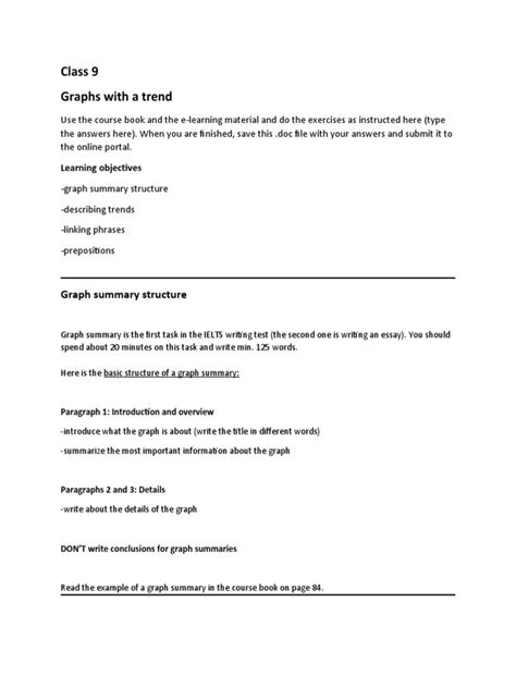 describing trends in graph data a class on summarizing graphs and