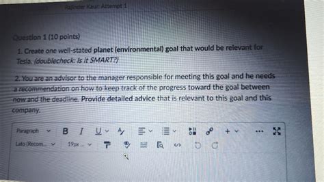 Solved Question 1 10 Points 1 Create One Well Stated