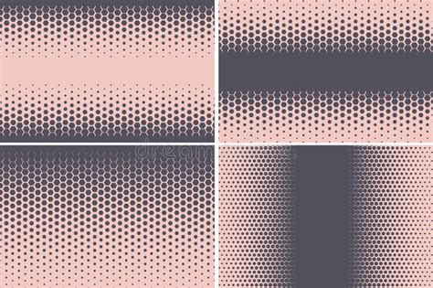 Hexagonal Pattern Geometric Hexagon Halftone Abstract Background Stock Vector Illustration Of