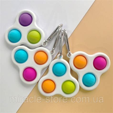 Сенсорная игрушка Simple Dimple поп ит антистресс симпл димпл Pop It брелок Id 1414755974