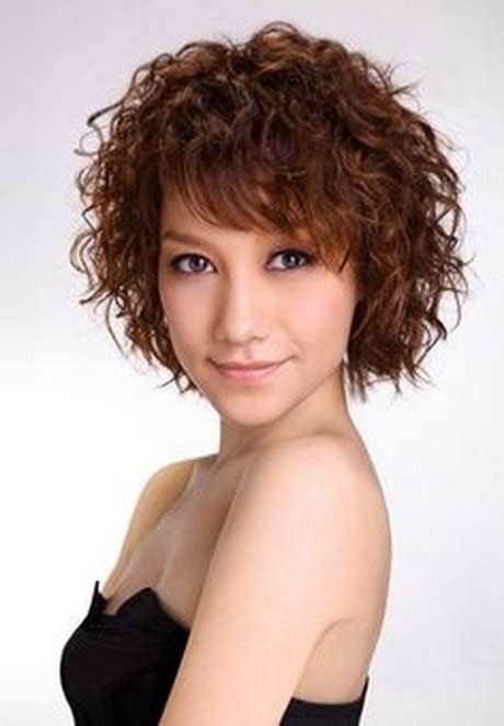 Hairstyles for short permed hair