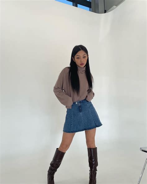 빛날 Hee 바지가 내장된 스판 짱짱한 청치마🏷 앞뒤 양면 착용 가능해요 청치마 미니스커트