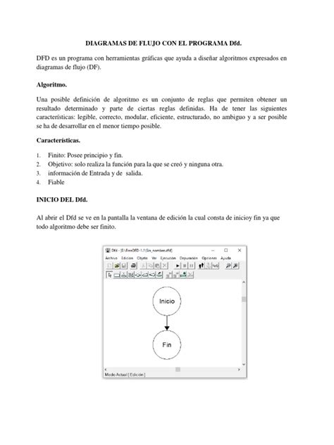 diagramas de flujo con el programa dfd pdf algoritmos programa de computadora