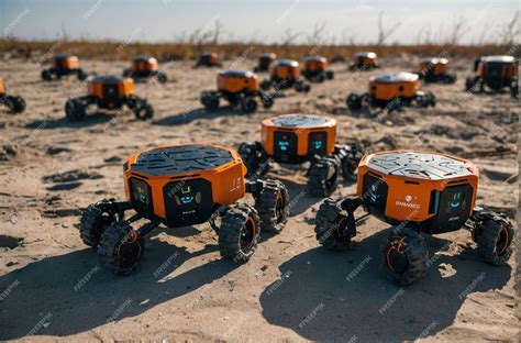 Premium Photo Autonomous Robots Exploring Rough Terrain