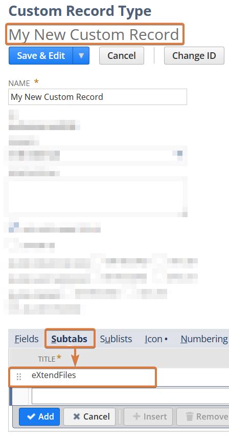 Add Extendfiles To A New Record Type Extendknowledge