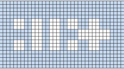 Illit Logo Blue Crochet Grid Pattern