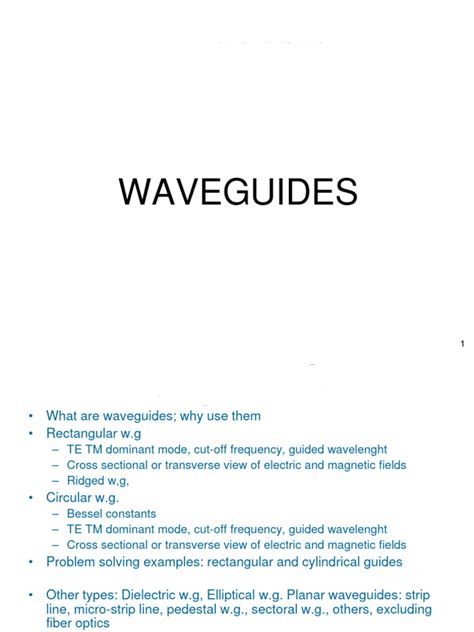 waveguides pdf waveguide electrical engineering