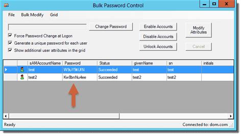 Free Bulk Password Control Automate Active Directory User Object