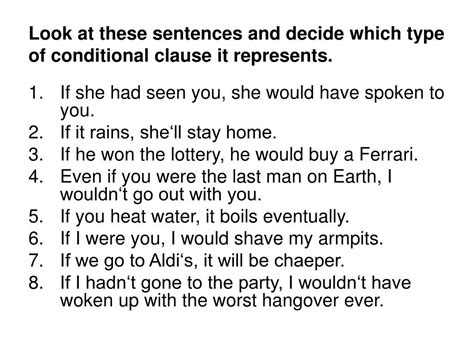 PPT Conditional Clauses PowerPoint Presentation Free Download ID