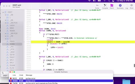 Dsdt Syntax Errors Rhackintosh