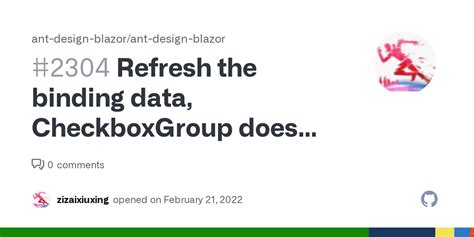refresh the binding data checkboxgroup does not correctly select the