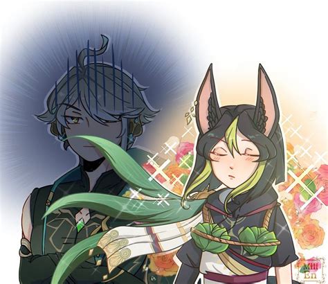 Al Haitham Tighnari Anime Scenery Wallpaper Cute Anime Chibi Anime Scenery