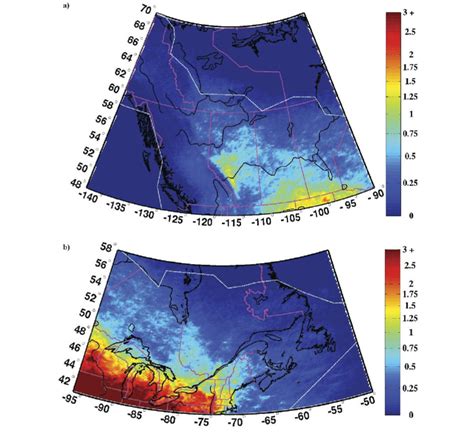 1999 2008 Average Flash Density Flash Km 2 Y 1 For A Western Canada Download Scientific