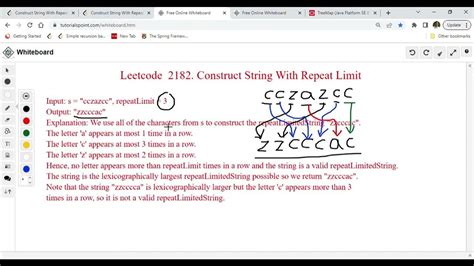 Leetcode 2182 Construct String With Repeat Limit Interesting String