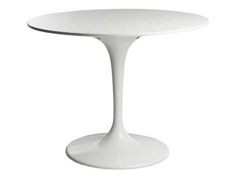 Стіл дизайнерський обідній Тюльпан Sdm дерево діаметр 80 см білий купити онлайн на Rozetka