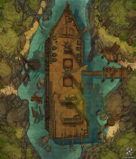 Abandoned Ship Battle Map By Hassly On Deviantart
