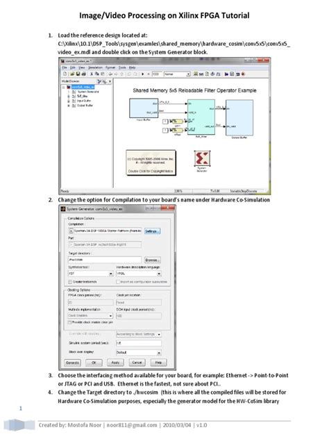 image video processing on xilinx fpga tutorial pdf field