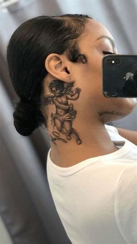 Neck Tat 🔥 Girl Neck Tattoos Neck Tattoos Women Neck Tattoo