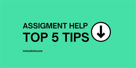assignment help tips writing guide