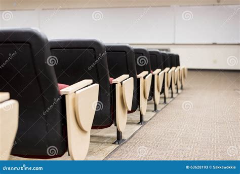 Row Of Seats By Aisle Looking At Whiteboard Stock Image Image Of