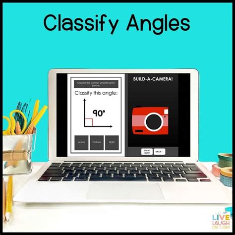 Classify And Measure Angles Self Checking Game Tpt