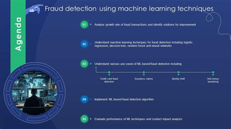 Agenda Fraud Detection Using Machine Learning Techniques Ml Ss Ppt Template