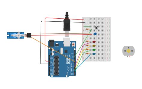 Circuit Design Servo Button 30 Tinkercad