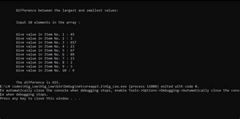 Difference Between The Largest And Smallest Value In C Free Computer Programming Source Codes