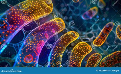 A Microscopic View Of The Intermembrane Space Of A Mitochondrion Showing The Accumulation Of