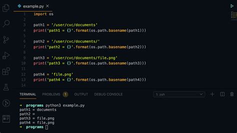 Python Find The Base Name Of A Given Path Codevscolor