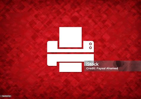 프린터 아이콘 빨간색 배경 문서에 대한 스톡 벡터 아트 및 기타 이미지 문서 문자 미국 Istock
