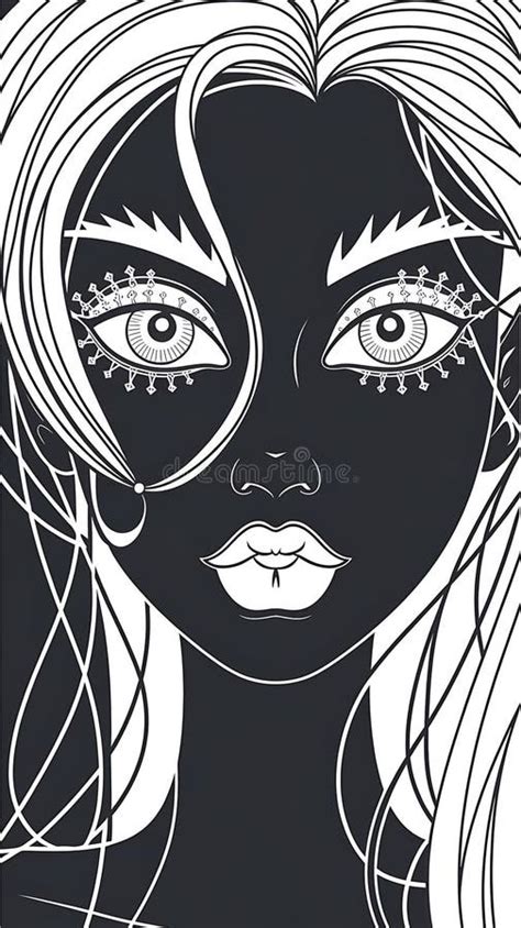 Women Line Art Illustration Stock Vector Illustration Of Eleganceart