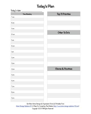 How To Get Organized Printables Checklists To Help You Get Started