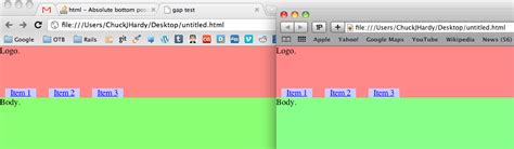 Html Absolute Bottom Positioned Blocks Off By One Pixel Stack Overflow