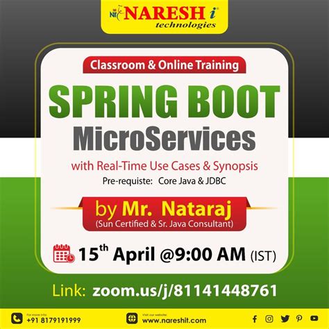 Naresh I Technologies On Linkedin Java Spring Springboot Microservices Programming