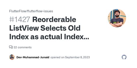 Reorderable Listview Selects Old Index As Actual Index And New Index As