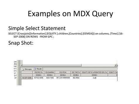 Introduction To Mdx Query Ppt Ppt