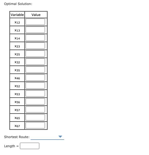 Solved Find The Shortest Route From Node 1 To Node 7 In The