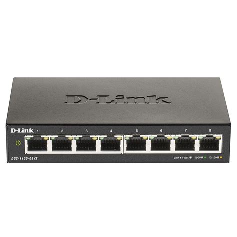 DGS-1100-08V2/E - Коммутатор D-Link DGS-1100-08V2 EasySmart купить в ...