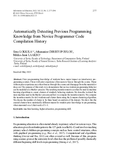 pdf automatically detecting previous programming knowledge from