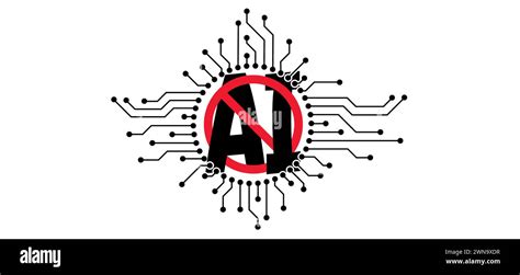 Stop No Ai Text Image Generator Forbidden Artificial Intelligence