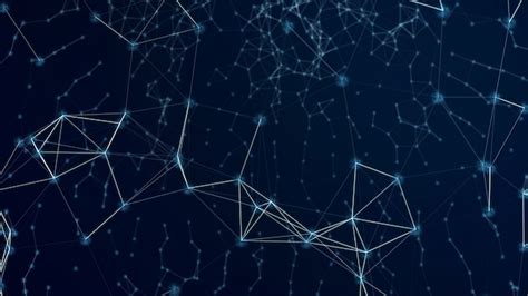 Premium Photo Blockchain Technology Futuristic Abstract Background
