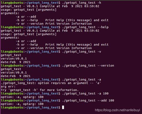 Linux C Getopt命令行参数解析linux C Getopt 代码实例 Csdn博客