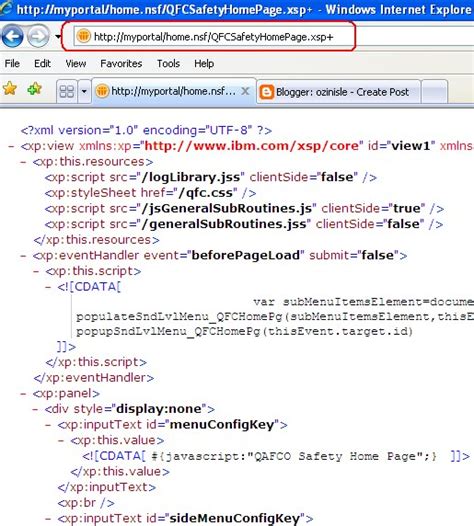 Ozinisle View XPage Source Code On Browser