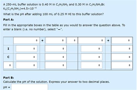 Solved A ML Buffer Solution Is M In C H NH And Chegg