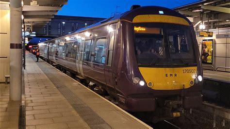 East Midlands Railway Class 170 170502 Departing Derby Youtube