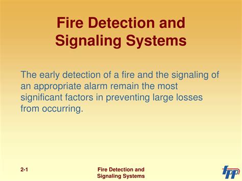 Ppt Fire Detection And Signaling Systems Components Types And