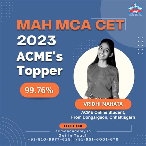 NIMCET NIT MCA ACME ACADEMY